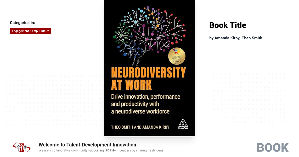 Book: Neurodiversity at Work: Drive Innovation, Performance and ...